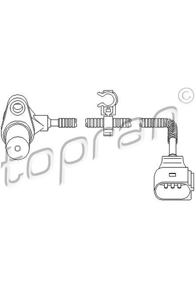 Topran 111379001 Krank Devir Sensoru (Vw Passat 97-05  Audi A4 98-08  A6 98-05) Afb-Akn-Alz-Awt-Alt 078906433A (WC824236)