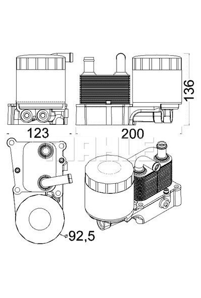 Behr Mahle CLC191000S (8MO376797-071) Yag Sogutucu Filtreli Komple (Ford: Transit Connect 1.8tdci 75PS/90PS 02/-- ) 8MO376797071 (WC969771) Behr Mahle CLC191000S (8MO376797-071) Yag Sogutucu Filtreli Komple (Ford: Transit Connect 1.8tdci 75PS/90PS 02/-- ) 8MO376797071 (WC969771)