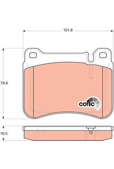 Trw GDB1693 Fren Balatasi On W203 02-07 S203 02-07 CL203 05-08 C209 02-09 A209 05-10 R171 05-11 0044205120 44205120 (WC376286)