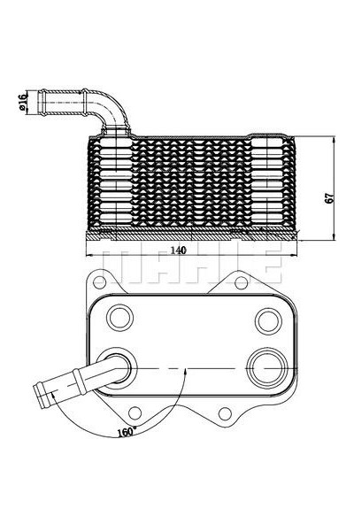 Behr Mahle CLC174000S (8MO376783-771) Yag Sogutucu Golf V Vı Jetta Passat Polo Scirocco A1 A3 A4 A6 Octavia Leon Toledo 2.0 Fsi Tfsi 03- Bwa Bpj Byk 06D117021C 8MO376783771 (WA516884)