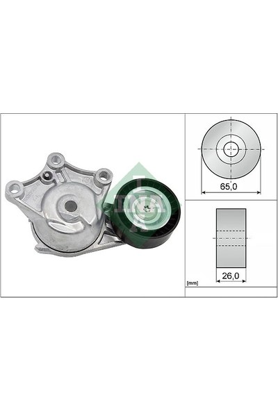 Ina 534042810 Alternator Gergi Kolu Kutuklu (Citroen :berlingo 1.6 Hdi 10-/c3 Iı 1.4-1.6 Hdi 09-/peugeot 208-3008) (WP983437)