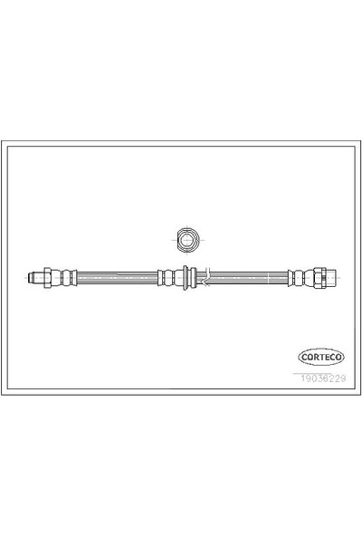 Corteco 19036229 Fren Hortumu Arka X3 E83 04-11 34303411444 (WM688452)