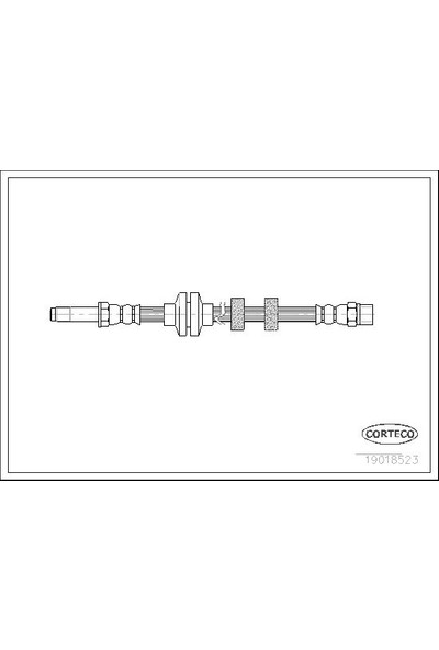 Corteco 19018523 On Fren Hortumu Caddy Iı 96- Golf Iıı 91-99 Corrado 92- Vento 92- Cordoba 93-02 Ibiza 96- Inca 96 1H0611701 (WC891859) Corteco 19018523 On Fren Hortumu Caddy Iı 96- Golf Iıı 91-99 Corrado 92- Vento 92- Cordoba 93-02 Ibiza 96- Inca 96 1H0611701 (WC891859)