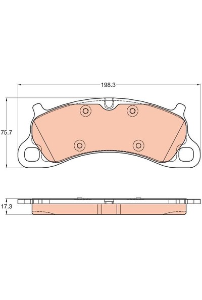 Trw GDB2057 Fren Balatasi On Porche 911 3.0 Carrera S 15 99135194902 (WF121452)