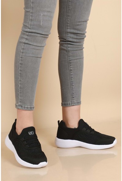 Pabuçhan 0550 Bayan Günlük ve Yürüyüş Streçli Spor Ayakkabısı - BTMK00550-SIYAH Beyaz-39 Pabuçhan 0550 Bayan Günlük ve Yürüyüş Streçli Spor Ayakkabısı - BTMK00550-SIYAH Beyaz-39