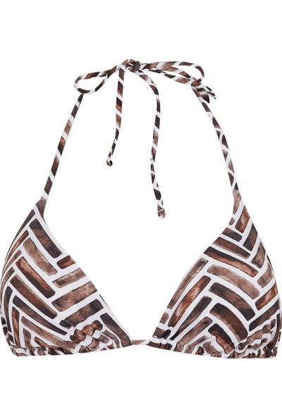 DeFacto Nefes İstanbul X Defacto Regular Fit Desenli Bikini Üstü X7796AZ22HS