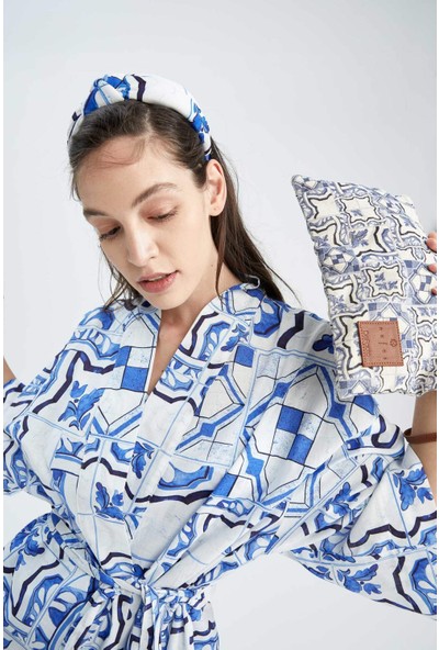 DeFacto Nefes İstanbul X Defacto Desenli Saç Aksesuarı Y2108AZNS