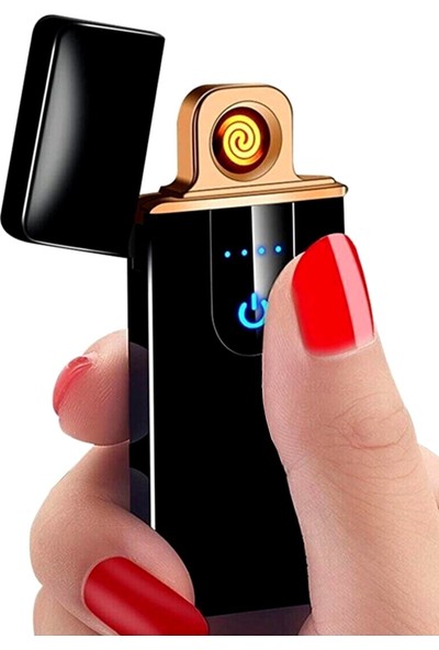 By Marine Siyah USB Şarjlı Çakmak BYSMC446USBR001