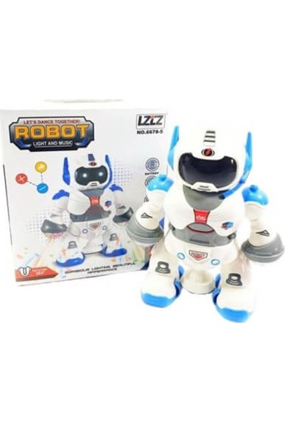 Toys Işıklı Müzikli Dansçı Robot Oyuncak BYK-6678-5 Toys Işıklı Müzikli Dansçı Robot Oyuncak BYK-6678-5