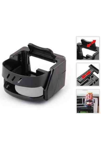 Naya Trendx Araç Içi Havalandırmaya Takılabilen Genişlik Ayarlı Bardak Tutucu