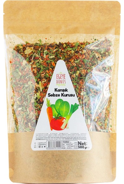 Egeye Dönüş Yemeklik Çorbalık Baharatlık Karışık Sebze Kurusu - 500 Gr.(Kurutulmuş Ispanak, Pırasa, Havuç, Domates Içerir. Katkı Koruyucu Içermez) Egeye Dönüş Yemeklik Çorbalık Baharatlık Karışık Sebze Kurusu - 500 Gr.(Kurutulmuş Ispanak, Pırasa, Havuç, Domates Içerir. Katkı Koruyucu Içermez)