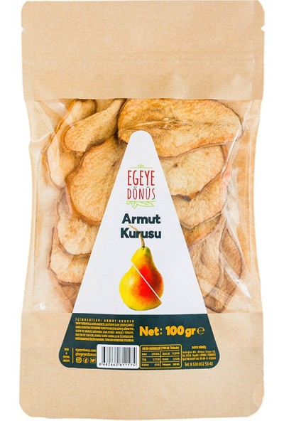 Egeye Dönüş Şekersiz Armut Meyve Kurusu Cipsi - 100 Gr. (Yüksek Aroma - Kokteyl Meyvesi - Katkı Koruyucu Içermez) Egeye Dönüş Şekersiz Armut Meyve Kurusu Cipsi - 100 Gr. (Yüksek Aroma - Kokteyl Meyvesi - Katkı Koruyucu Içermez)
