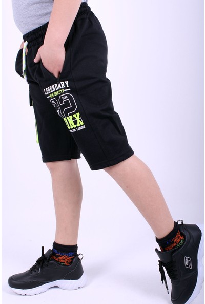 Fyk Kids Erkek Çocuk Bronx Yazı Baskılı Kargo Cepli Kapri Fyk Kids Erkek Çocuk Bronx Yazı Baskılı Kargo Cepli Kapri