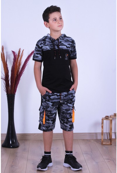 Fyk Kids Kamufulaj Desenli Erkek Çocuk Alt Üst Takımı