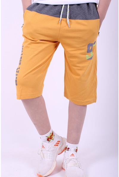 Fyk Kids Erkek Çocuk Baskılı Fermuar Cepli Kapri