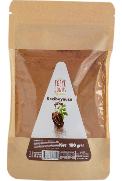 Glutensiz Keçiboynuzu Unu - 100 Gr. (Pasta - Kurabiye Unu - Aroma - Renk Verici - Katkı Koruyucu Içermez.)