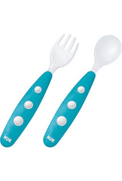 Nuk Mini Çatal Kaşık Seti 255047 Mavi