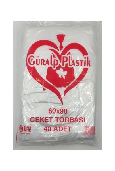 Güralp Plastik Ceket Poşeti - Naylon Torba 60X90 cm 40 Adet Güralp Plastik Ceket Poşeti - Naylon Torba 60X90 cm 40 Adet