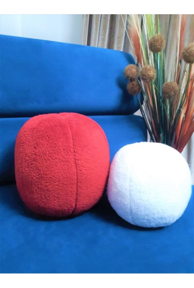 Register 2' Li Top Kırlent Yastık Minder (Büyük Bordo 40 cm - Küçük Ekru 20 Cm) Register 2' Li Top Kırlent Yastık Minder (Büyük Bordo 40 cm - Küçük Ekru 20 Cm)