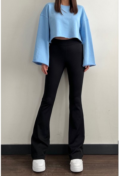 Damra Kadın Siyah Yüksek Bel Toparlayıcı Fitilli Ispanyol Otoman Tayt Damra Kadın Siyah Yüksek Bel Toparlayıcı Fitilli Ispanyol Otoman Tayt