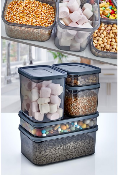 Homenıva Smart 5'li Saklama Kabı Seti - Buzdolabı Saklama Kabı