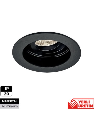 Braytron Beta-Rr1 GU10 Duylu Sıva Altı Spot Armatür (Siyah+Siyah) Braytron Beta-Rr1 GU10 Duylu Sıva Altı Spot Armatür (Siyah+Siyah)