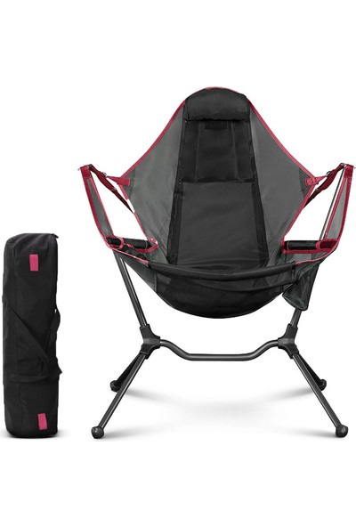 Swico Remado Velcro Yastıklı Taşınabilir Katlanır Kamp Sandalyesi - Kırmızı (Yurt Dışından) Swico Remado Velcro Yastıklı Taşınabilir Katlanır Kamp Sandalyesi - Kırmızı (Yurt Dışından)