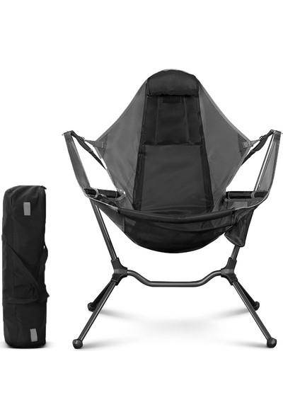 Swico Remado Velcro Yastıklı Taşınabilir Katlanır Kamp Sandalyesi - Gri (Yurt Dışından) Swico Remado Velcro Yastıklı Taşınabilir Katlanır Kamp Sandalyesi - Gri (Yurt Dışından)