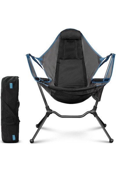 Swico Remado Velcro Yastıklı Taşınabilir Katlanır Kamp Sandalyesi - Mavi (Yurt Dışından) Swico Remado Velcro Yastıklı Taşınabilir Katlanır Kamp Sandalyesi - Mavi (Yurt Dışından)