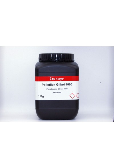 Zag Kimya Polietilenglikol Peg 4000 Pharma Grade 1kg Zag Kimya Polietilenglikol Peg 4000 Pharma Grade 1kg