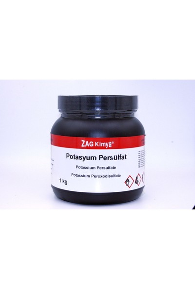 Zag Kimya Potasyum Persülfat %99 Chem Pure 1kg Zag Kimya Potasyum Persülfat %99 Chem Pure 1kg