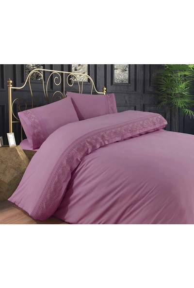 Tarzev Çeyizlik Şık Dantel Detaylı Soft Düz Renk Nevresim Takımı Tarzev Çeyizlik Şık Dantel Detaylı Soft Düz Renk Nevresim Takımı