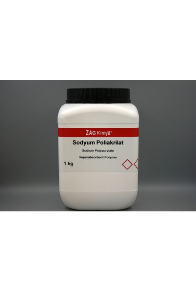 Zag Kimya Sodyum Poliakrilat Hidrojel Chem Pure 1kg Zag Kimya Sodyum Poliakrilat Hidrojel Chem Pure 1kg