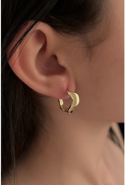 14 Ayar Altın Lüle Küpe