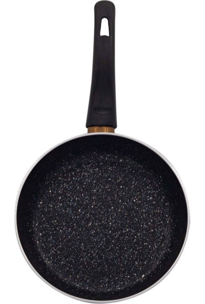 Delux 3mm Iç Dış Granit 16CM Tek Kulp Tava