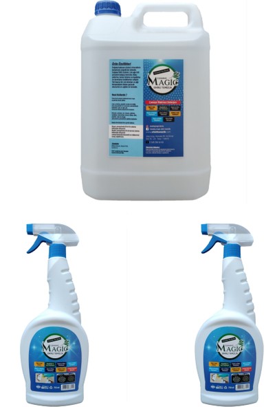 Cleaning Magic Genel Temizlik Yağ Leke Sökücü 5 Lt+ 2 Adet 750 ml Cleaning Magic Genel Temizlik Yağ Leke Sökücü 5 Lt+ 2 Adet 750 ml