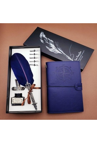 Bonnus Deri Defter Tüylü Kalem Set Dekoratif Hediyelik Bonnus Deri Defter Tüylü Kalem Set Dekoratif Hediyelik