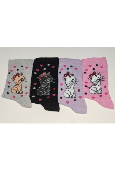 4'lü Kız Çocuğu Soket Çorap