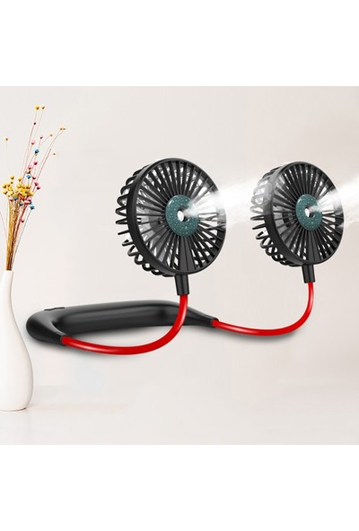 Yue Store Asılı Boyun Spreyi USB Fan Siyah (Yurt Dışından) Yue Store Asılı Boyun Spreyi USB Fan Siyah (Yurt Dışından)