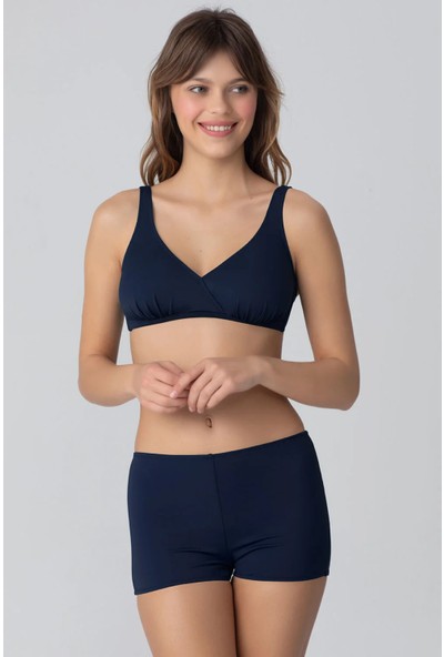 Kom Veldora Düz Renk Sortlu Bikini