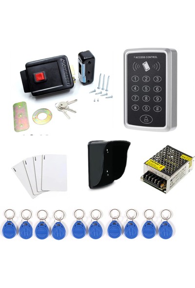 Sonex Dış Mekan Rfıd Şifreli Kapı Kilidi Adaptör, Kapı Otomatı Su Geçirmez 10 Kart 10 Tag Sonex Dış Mekan Rfıd Şifreli Kapı Kilidi Adaptör, Kapı Otomatı Su Geçirmez 10 Kart 10 Tag