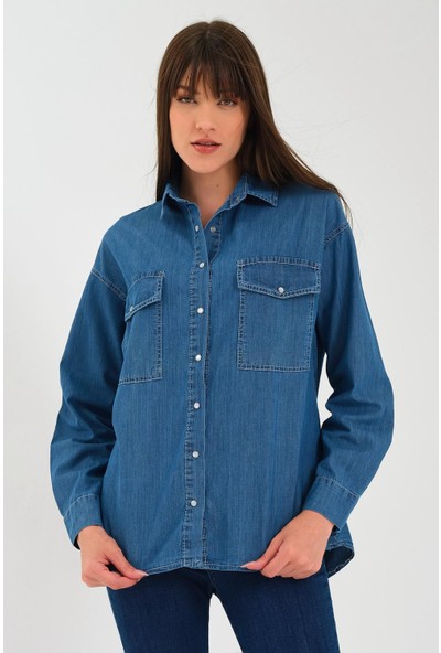 Rodi Kadin Denim Gömlek RD22YB033997
