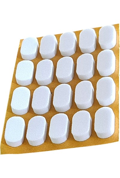 Binbirreyon Yapışkanlı Ses Stoperi 20 Adetli Set 8x16 mm Beyaz Ses Önleyici BK014 Binbirreyon Yapışkanlı Ses Stoperi 20 Adetli Set 8x16 mm Beyaz Ses Önleyici BK014