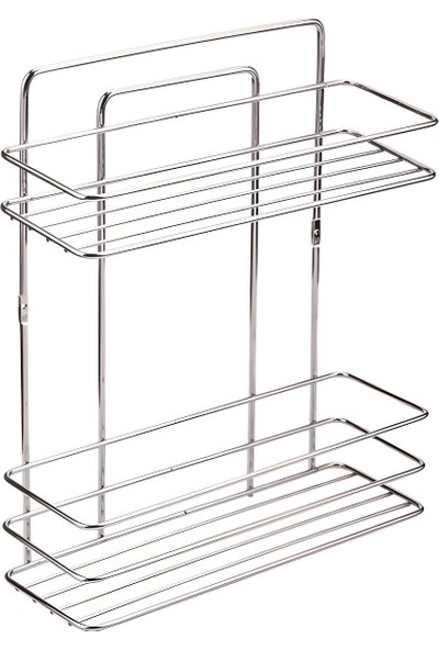 Sas Paslanmaz Yapışkanlı 2 Katlı Banyo Şampuanlık Düzenleyici Delmeye Son Krom Tş-02 Sas Paslanmaz Yapışkanlı 2 Katlı Banyo Şampuanlık Düzenleyici Delmeye Son Krom Tş-02