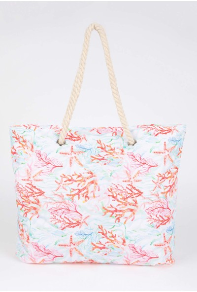 DeFacto Kadın Baskılı Plaj Çantası X7821AZNS