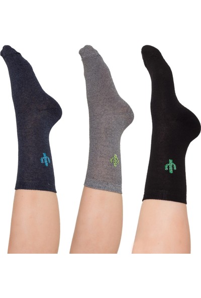 Vivamaison 3 Çift Unisex Kaktüs Desenli Pamuk Çorap Vivamaison 3 Çift Unisex Kaktüs Desenli Pamuk Çorap