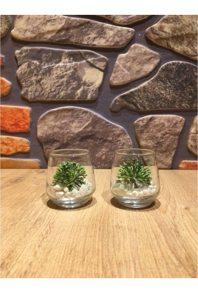 2 Li Dekoratif Elif Model Diken - Green 2 Li Dekoratif Elif Model Diken - Green