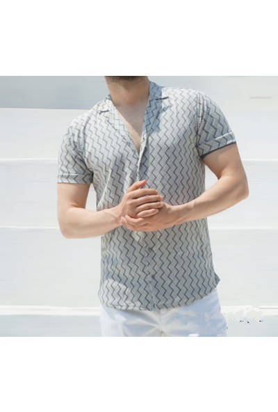 Marrakech Apaş Yaka Jakarlı Gömlek