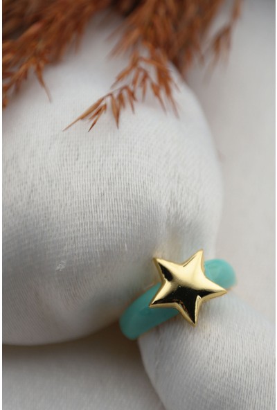 By Zeyna Aksesuar Kadın Yıldız Mineli Yüzük
