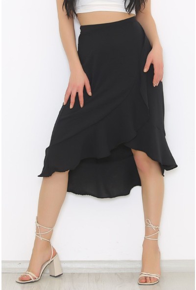 Yasfa Viskon Etek Siyah - 19394.101. Yasfa Viskon Etek Siyah - 19394.101.